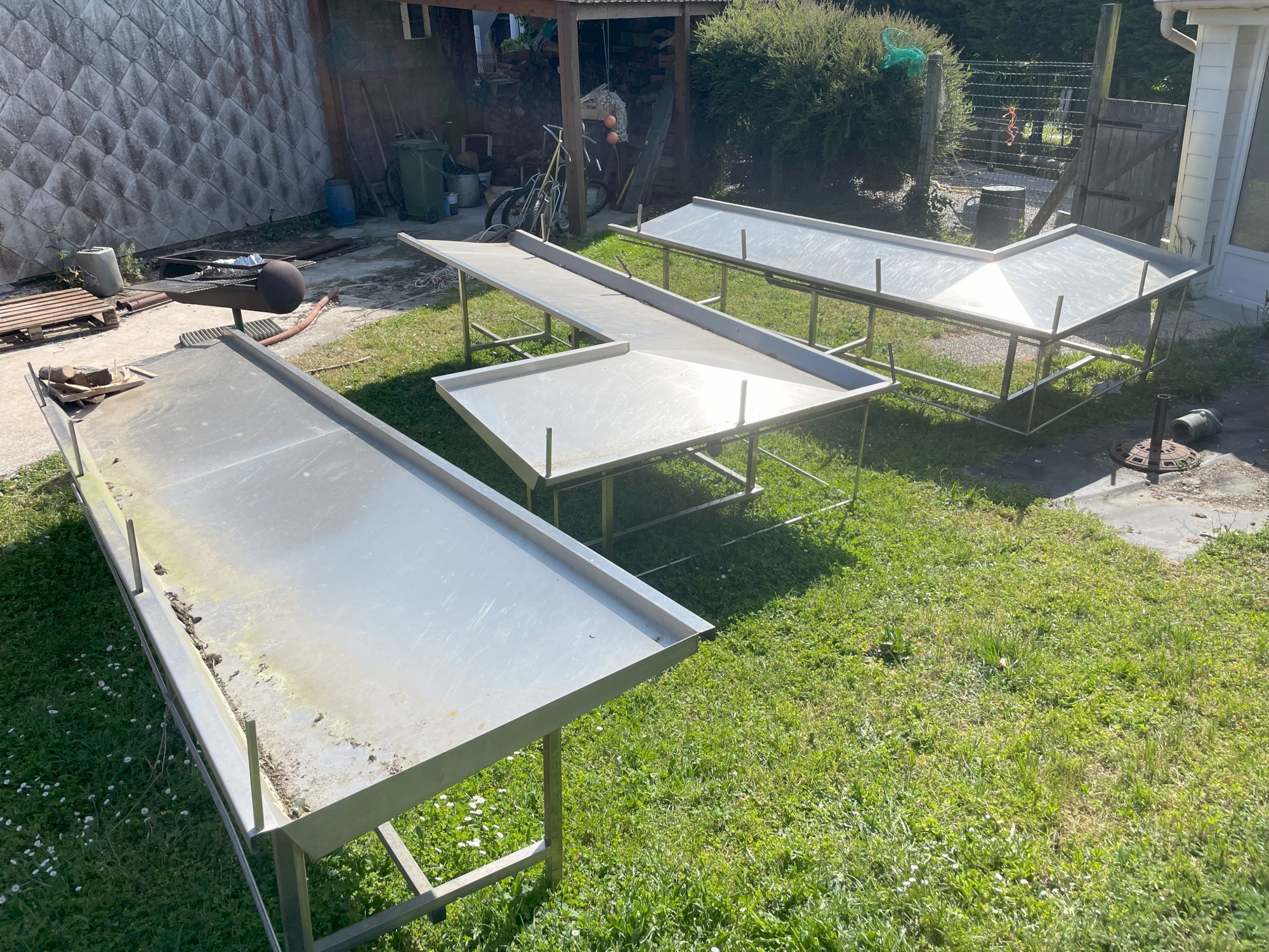 Tables inox - Offre terminée